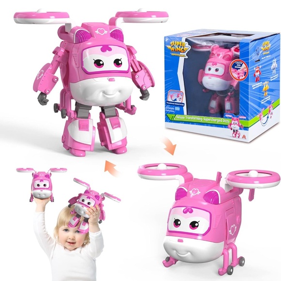 Super Wings | Toys | Super Wings 5 Transforming Supercharged Dizzy ...
